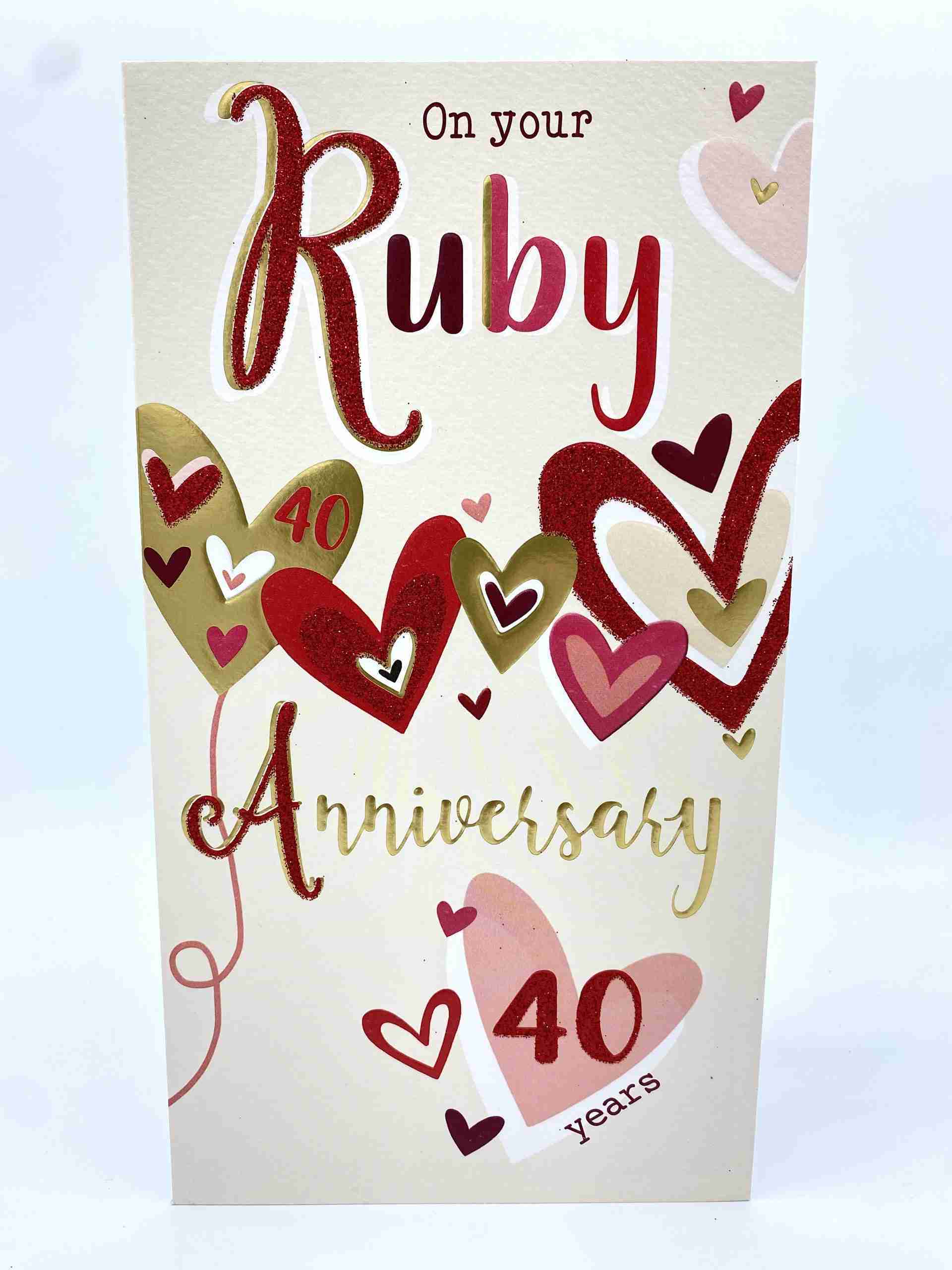 On Your Ruby Anniversary Slim Card by Jonny Javelin - Cardmarkets